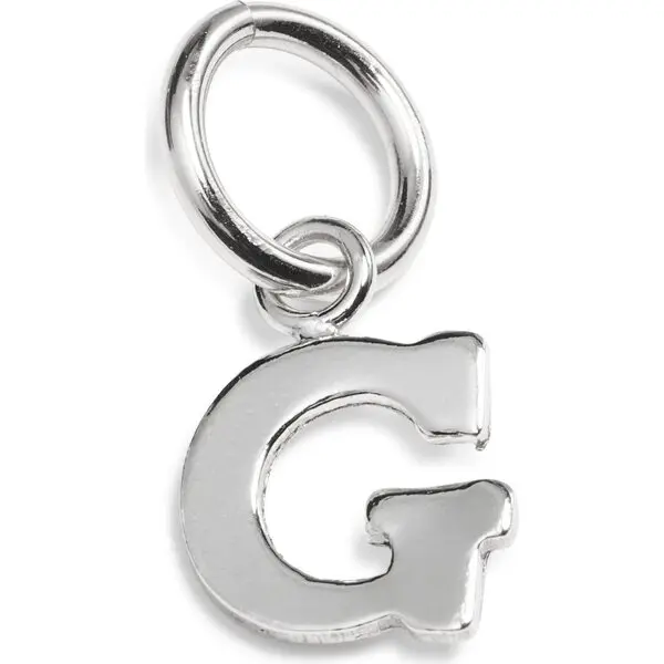 NASHELLE Initial Charm - Sterling Silver - G