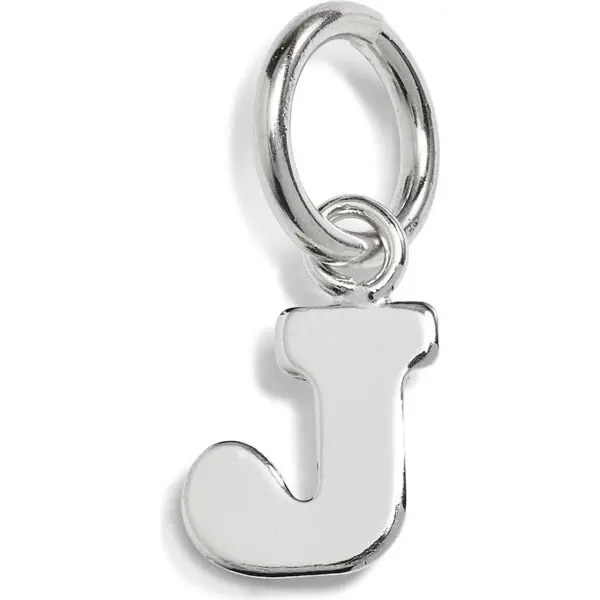 NASHELLE Initial Charm - Sterling Silver - J