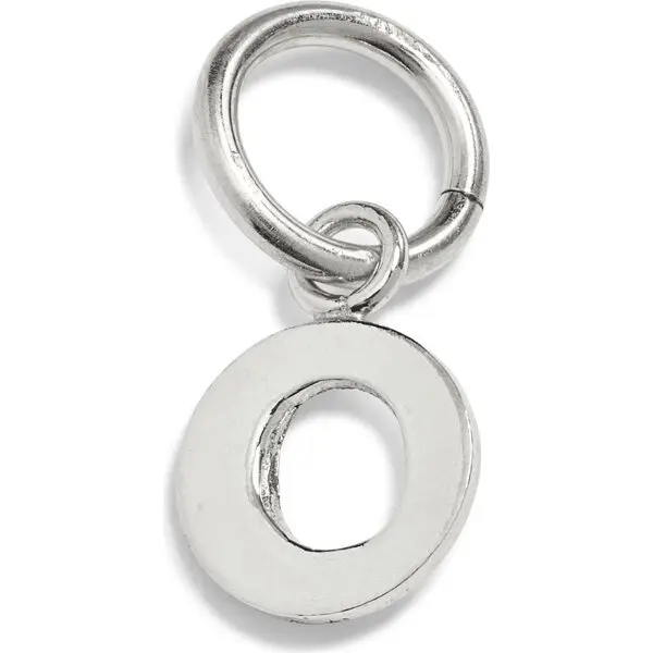 NASHELLE Initial Charm - Sterling Silver - O