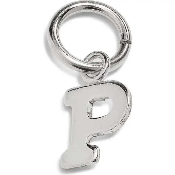 NASHELLE Initial Charm - Sterling Silver - P