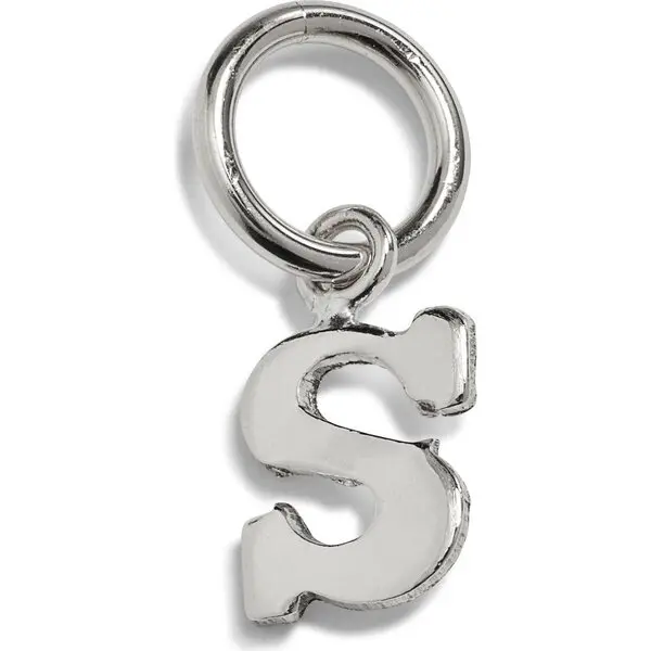 NASHELLE Initial Charm - Sterling Silver - S