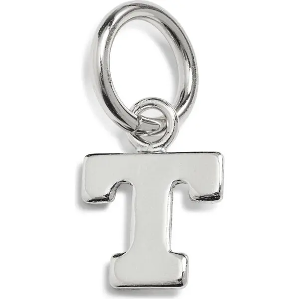 NASHELLE Initial Charm - Sterling Silver - T