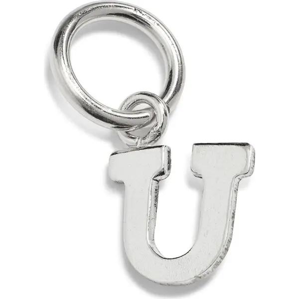 NASHELLE Initial Charm - Sterling Silver - U