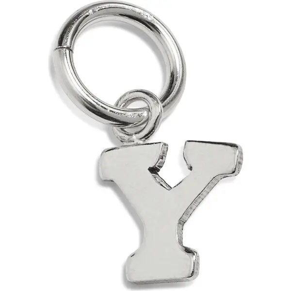 NASHELLE Initial Charm - Sterling Silver - Y
