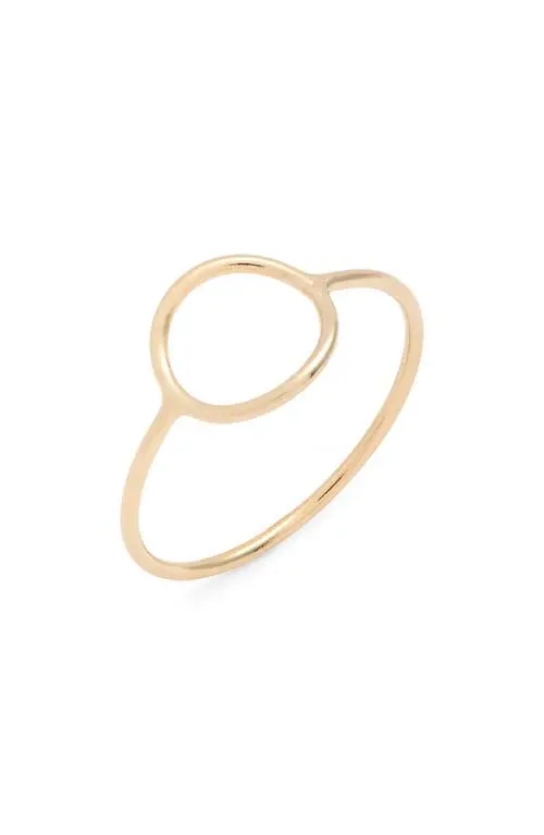NASHELLE Open Circle Ring - Gold Fill