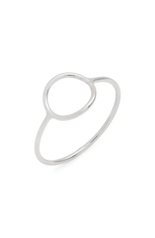 NASHELLE Open Circle Ring - Sterling Silver