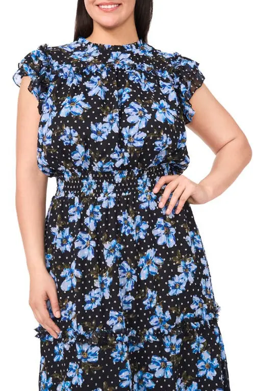 cece blue floral dress CHELSEA DRESS – M main image 0