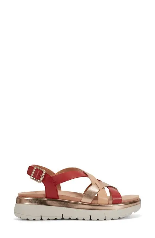 Easy Spirit Indie Platform Slingback Sandals - Red