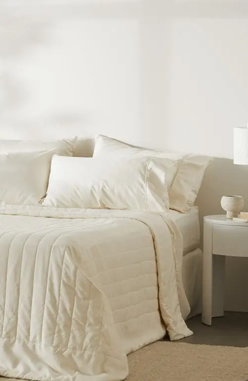 ETTITUDE Clean Lyocell & Hemp Duvet Cover - Stone