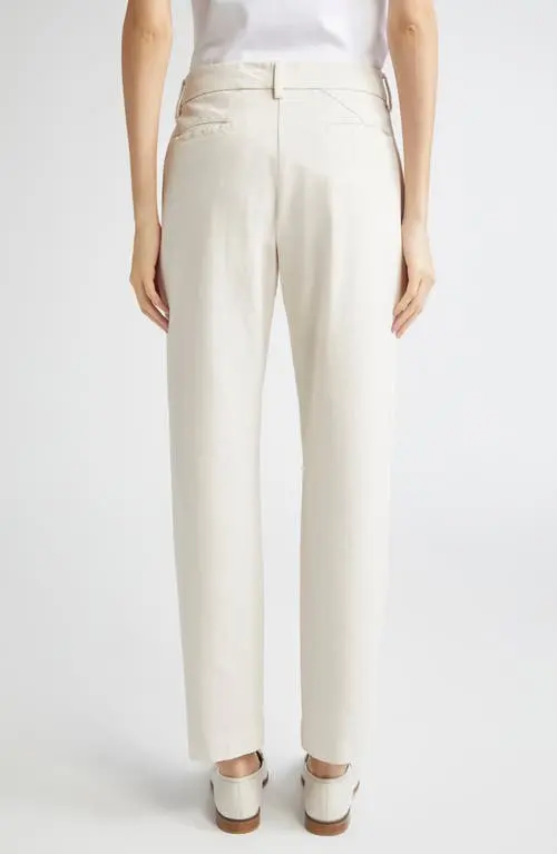 Eleventy Cotton-blend Slim Fit Trousers - Sand