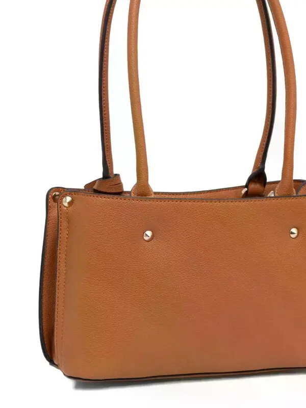 Guess Logo-patch Shoulder Bag - Orange