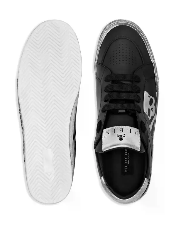 Philipp Plein Skull & Bones Low-top Sneakers - Black