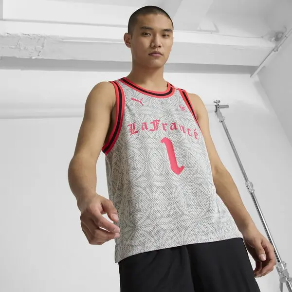 PUMA Hoops X Lafrancé Slam Basketball Jersey - Gray