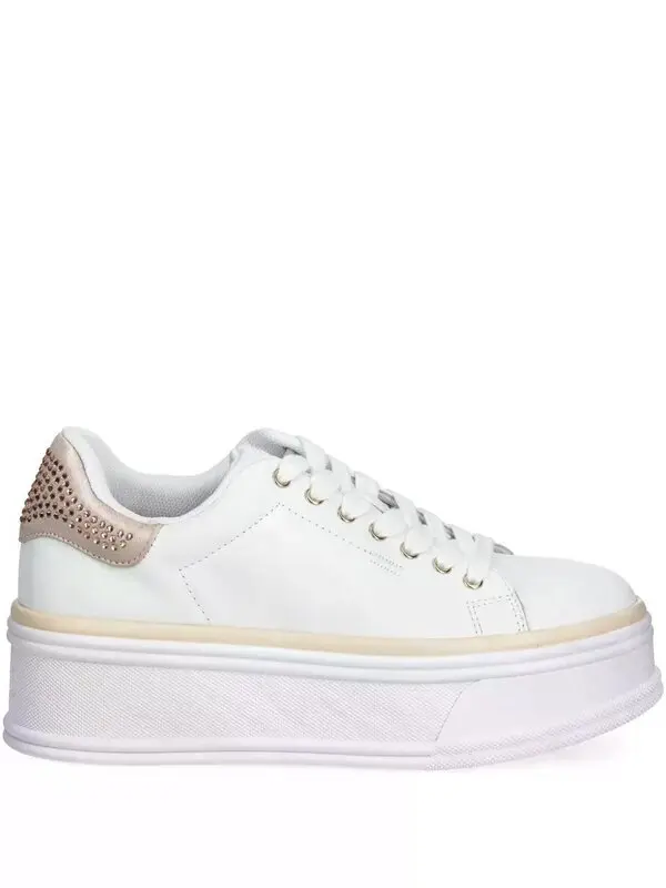 Liu Jo Rhinestone-embellished Leather Sneakers