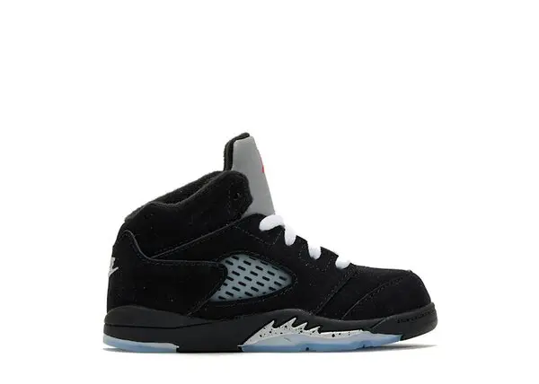 JORDAN 5 Retro Og Metallic Reimagined Toddler Sneakers - Black/white/metallic Silver