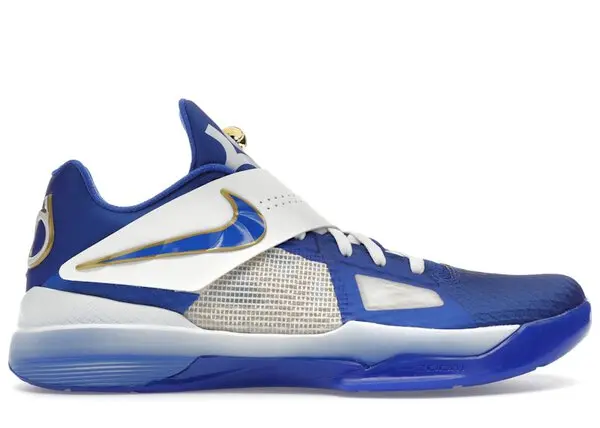 Nike Kd 4 Mvp Sneakers - Hyper Royal/summit White/metallic Gold