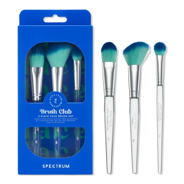 SPECTRUM Brush Club 3-piece Face Brush Set - One-color