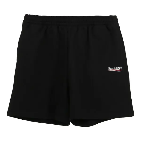 Balenciaga Political Campaign Shorts - Black