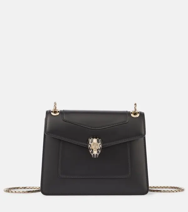 BVLGARI Serpenti Forever Day-to-night Small Crossbody Bag - Black