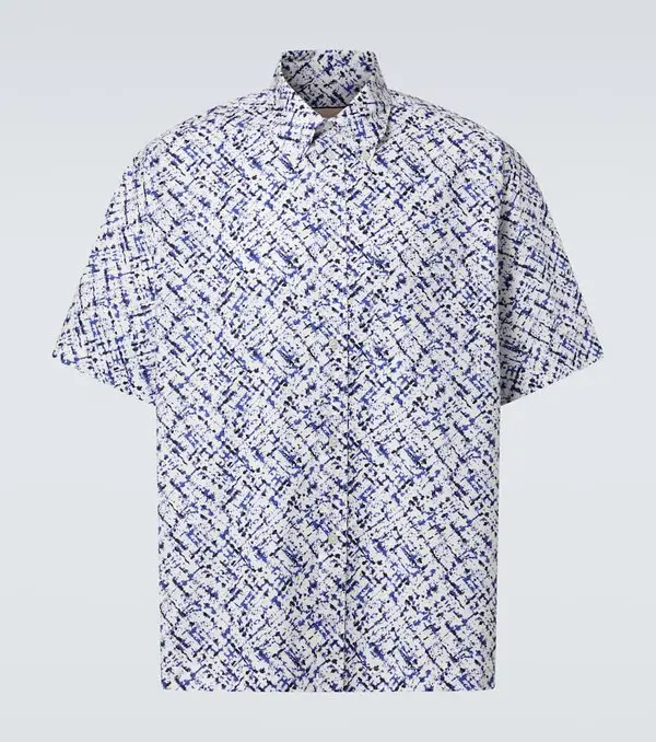 Plan C Printed Cotton Shirt
