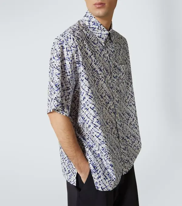 Plan C Printed Cotton Shirt