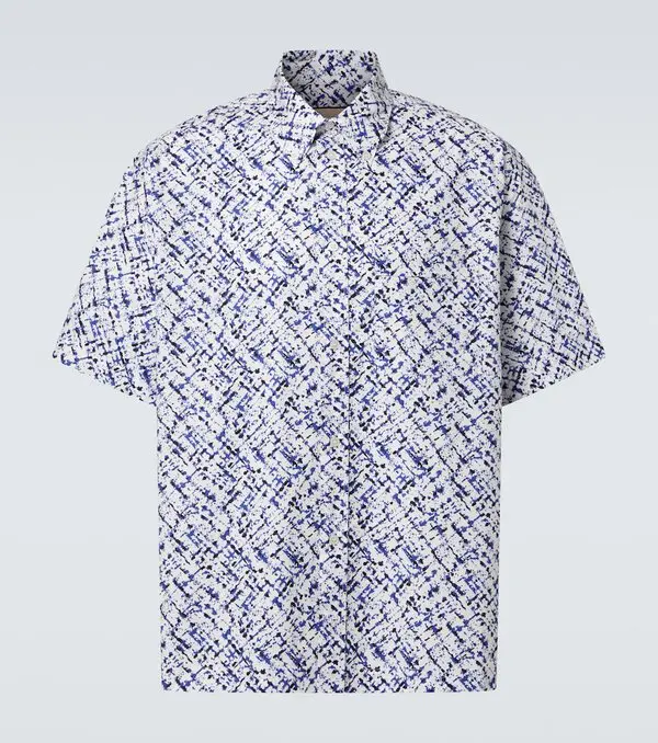 Plan C Printed Cotton Shirt - Multicoloured