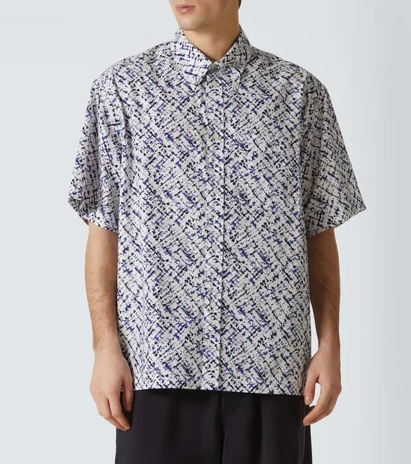 Plan C Printed Cotton Shirt - Multicoloured