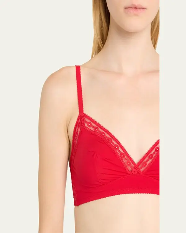 ERES Rituel Lace & Jersey Triangle Bralette