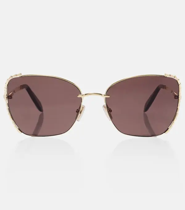 BVLGARI Serpenti Viper Cat-eye Sunglasses - Gold