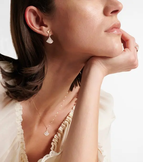 BVLGARI Divas' Dream 18kt Rose Gold Diamond Earrings