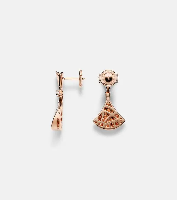 BVLGARI Divas' Dream 18kt Rose Gold Diamond Earrings