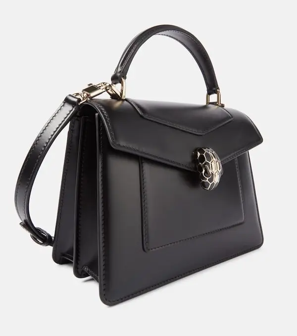 BVLGARI Serpenti Forever Medium Leather Top-handle Bag