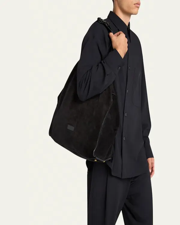Giorgio Armani Leather Tote Bag