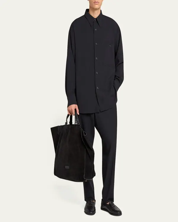 Giorgio Armani Leather Tote Bag