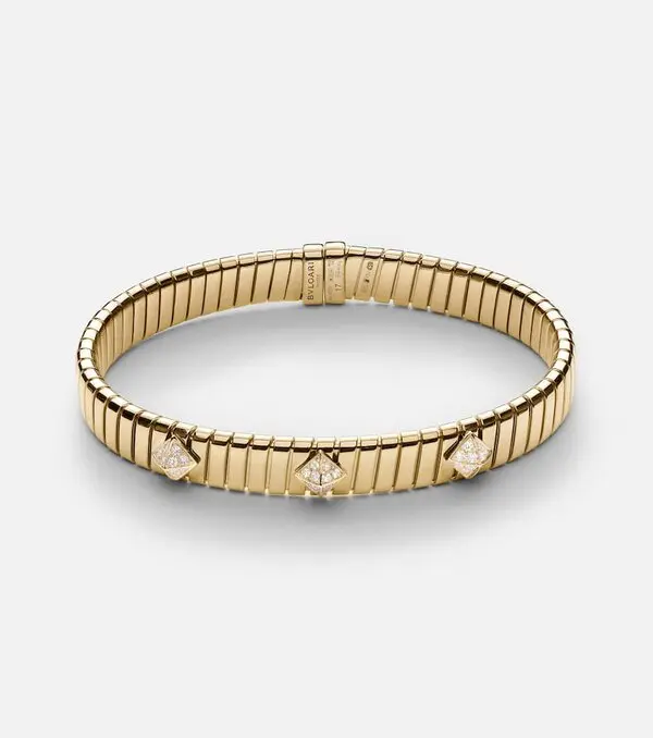 BVLGARI Tubogas 18kt And Diamond Bracelet