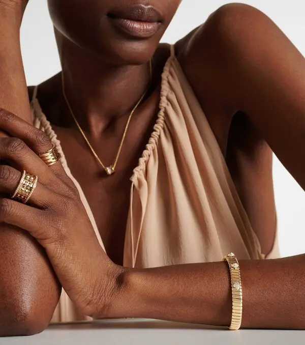 BVLGARI Tubogas 18kt And Diamond Bracelet