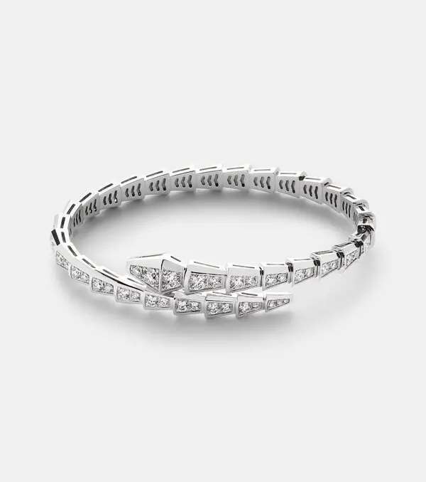 BVLGARI Serpenti Viper 18kt White Gold Bracelet - Silver