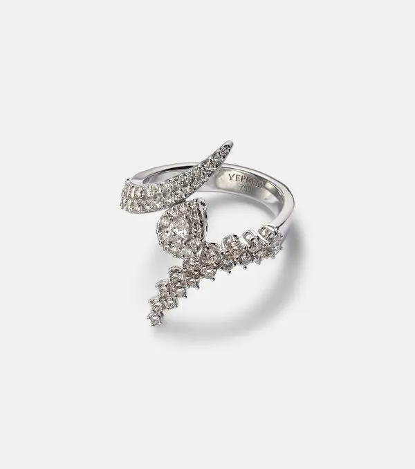 Yeprem 18kt White Gold Diamond Ring - Silver