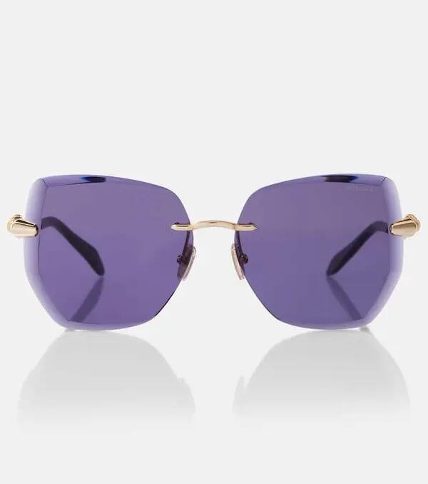 BVLGARI Serpenti Viper Oversized Sunglasses - Purple