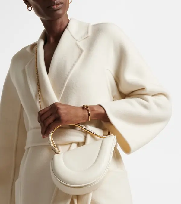 BVLGARI Serpenti Cuore 1968 Top-handle Bag - White
