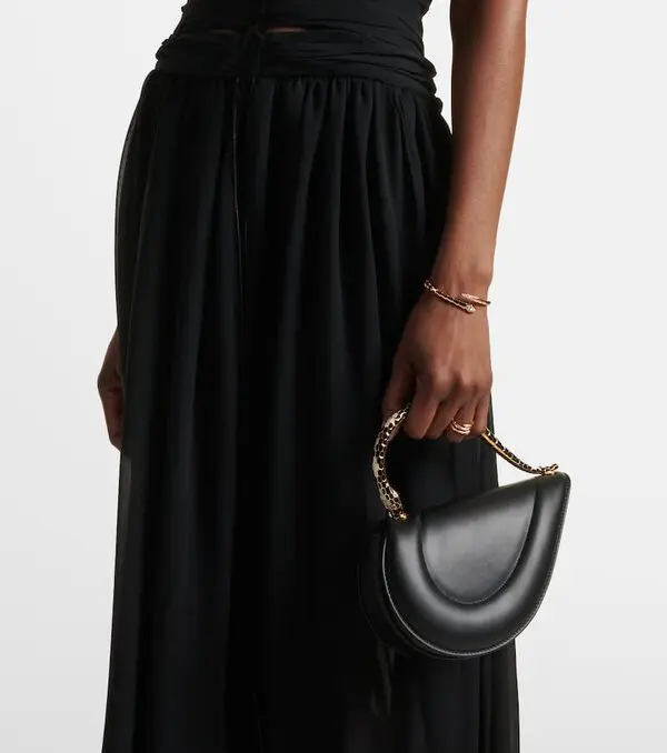 BVLGARI Serpenti Cuore 1968 Leather Top-handle Bag