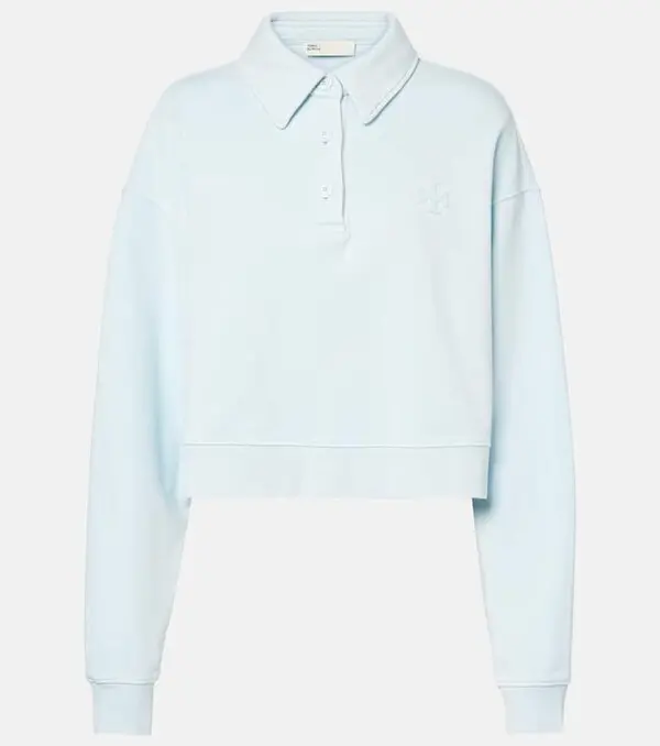 Tory Burch Cotton Terry Polo Sweater