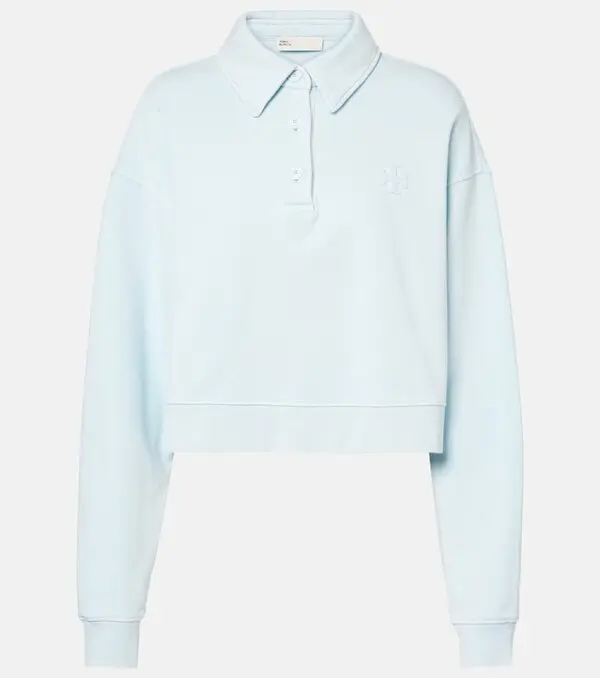 Tory Burch Cotton Terry Polo Sweater