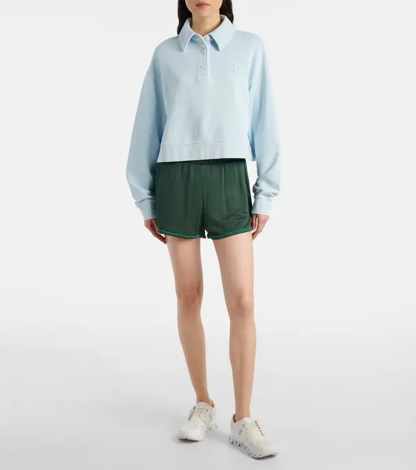 Tory Burch Cotton Terry Polo Sweater