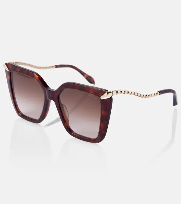 BVLGARI Serpenti Viper Square Sunglasses - Brown