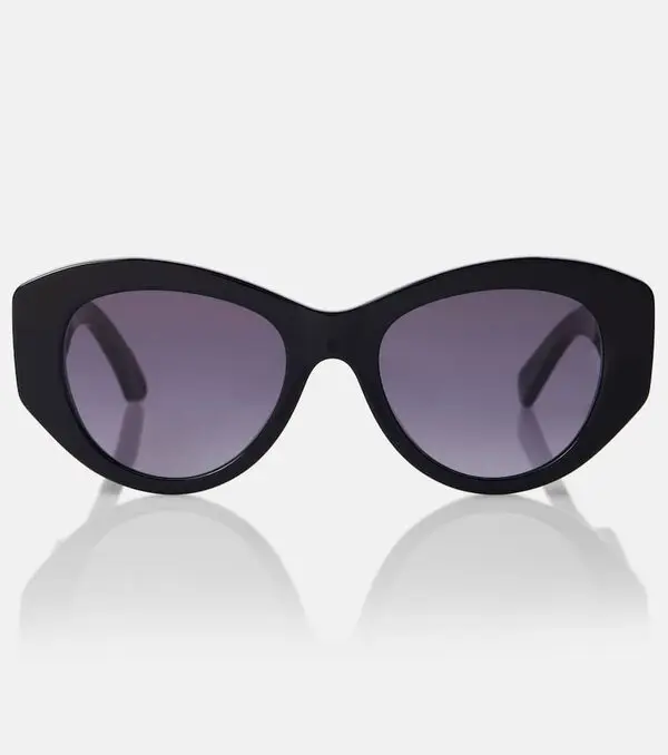 BVLGARI Tubogas Cat-eye Sunglasses - Black
