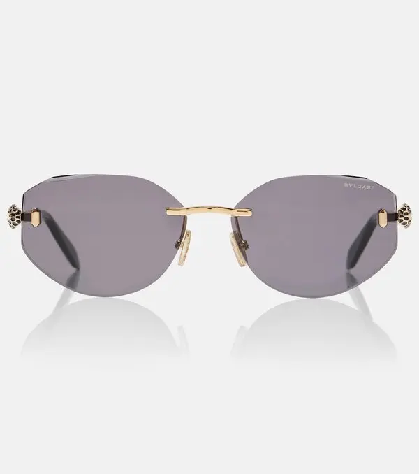BVLGARI Serpenti Oval Sunglasses - Gold