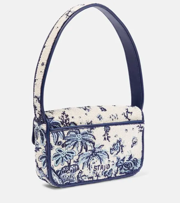 Staud Tommy Beaded Shoulder Bag