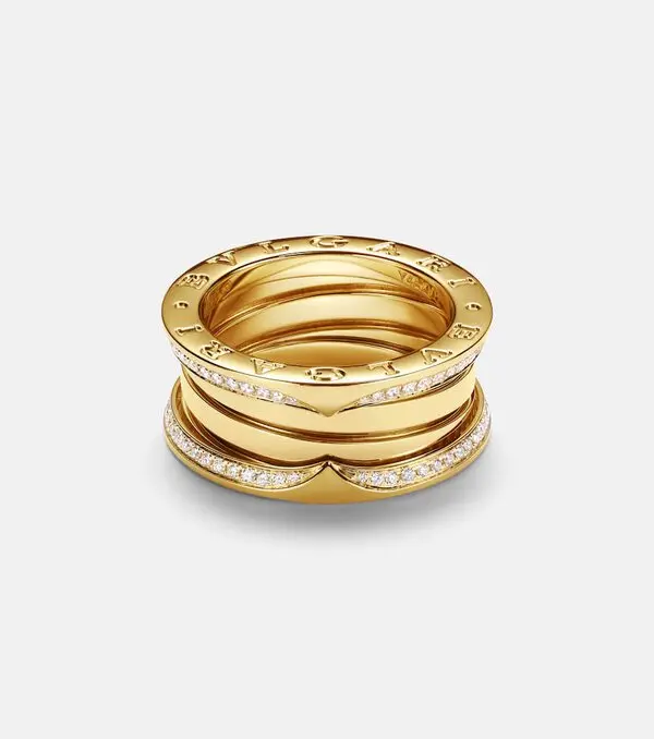 BVLGARI B.zero1 18kt Yellow Ring With Diamonds - Gold
