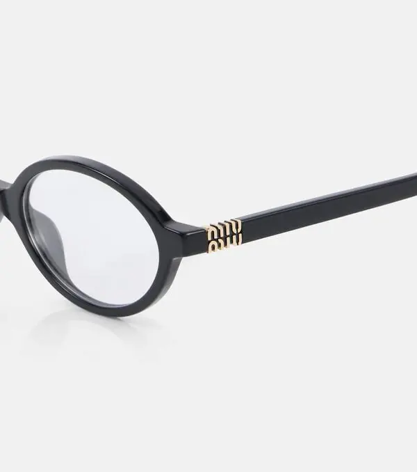 Miu Miu Oval Acetate Eyeglasses